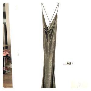 GoJane | Dresses | Show Stopper Shine And Shimmer Strappy Cowl Maxi ...